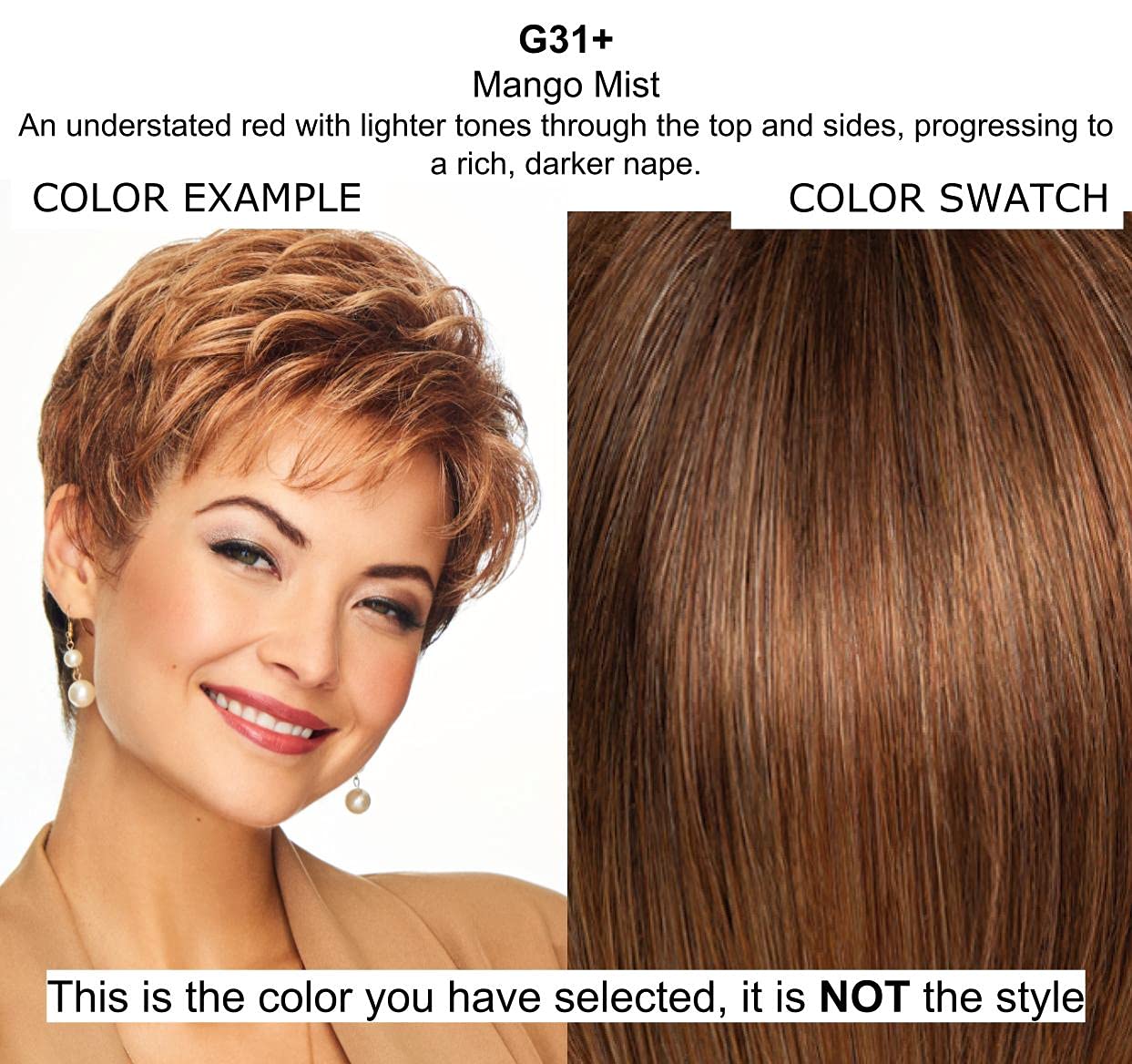 Bundle - 3 items: Gala Wig by Gabor, Christy's Wigs Q & A Booklet & Wide Tooth Comb - Color: G31+