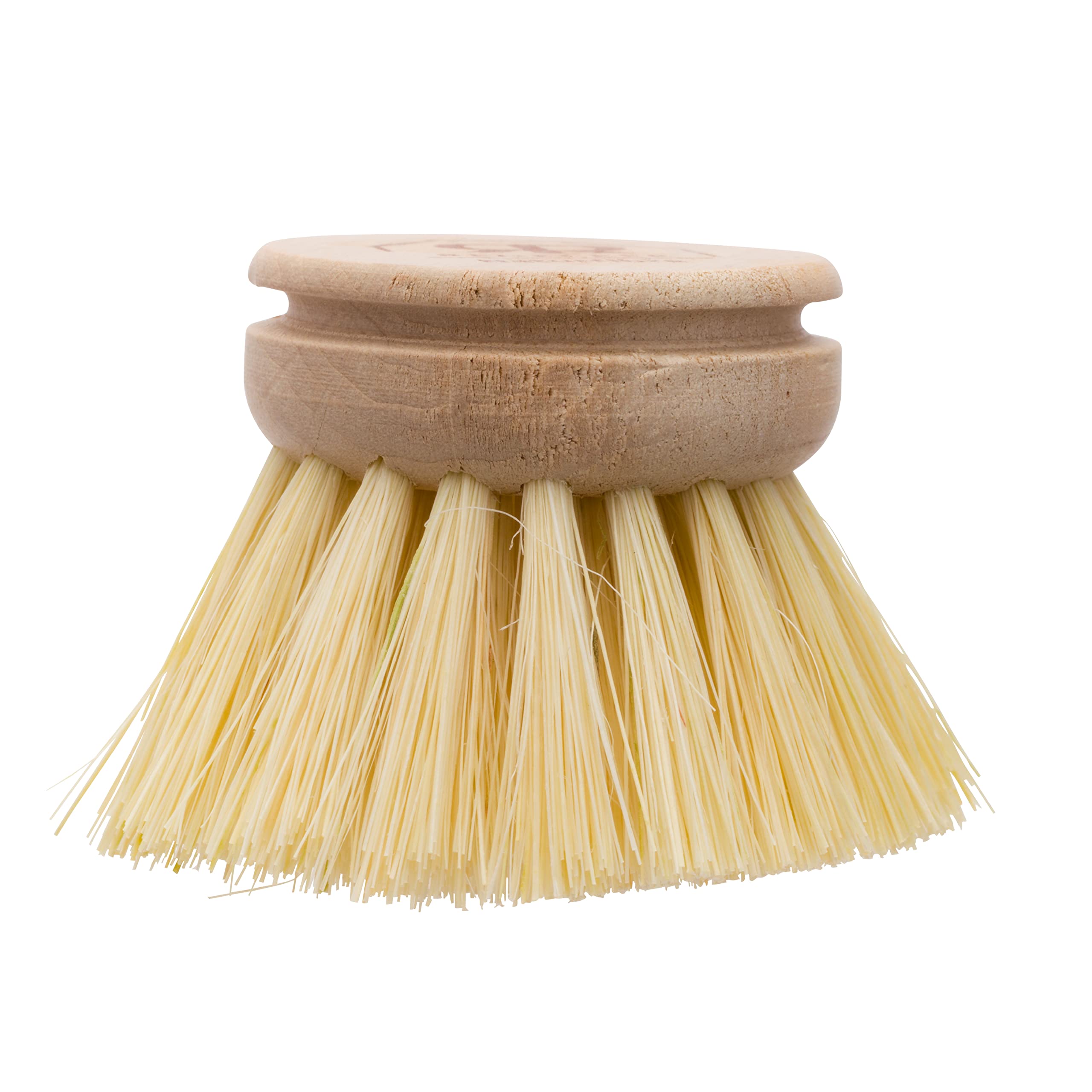 Redecker Silicone Dish Brush Bundle, Includes Interchangeable Natural Horsehair and Tampico Fiber Brush Heads, Sustainable Silicone and Stainless Steel Handle with Hanging Loop, Sand