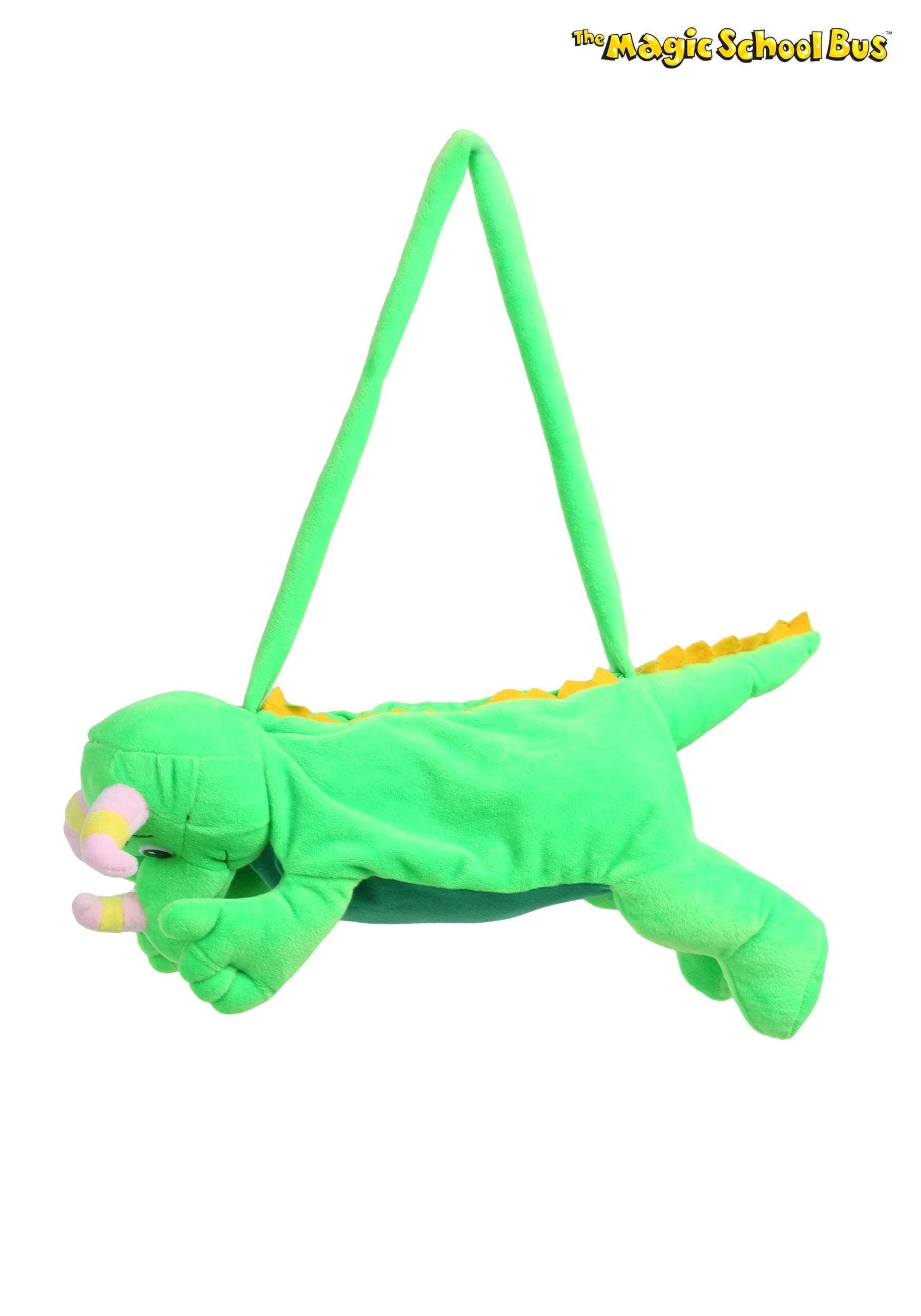 Fun Costumes Magic School Bus Liz Lizard Green Polyester Cartoon Purse