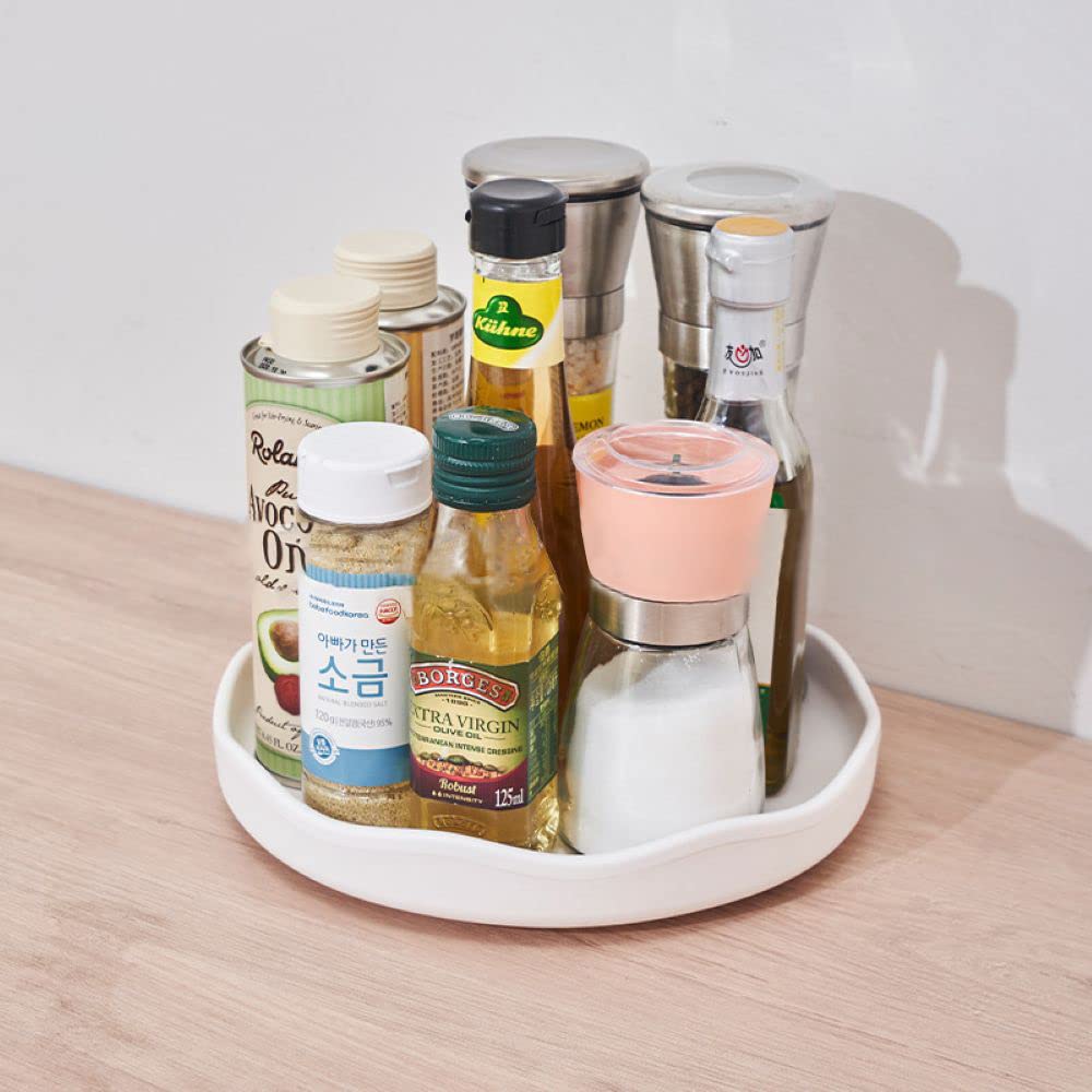 Lazy Susan Organizers, OFFSIR Non-Skid Turntable Rack for Kitchen Cabinet, Pantry Organization and Storage, Fridge, Bathroom Closet,Vanity Countertop Makeup Organizing,Spice Rack Under Sink Organizer