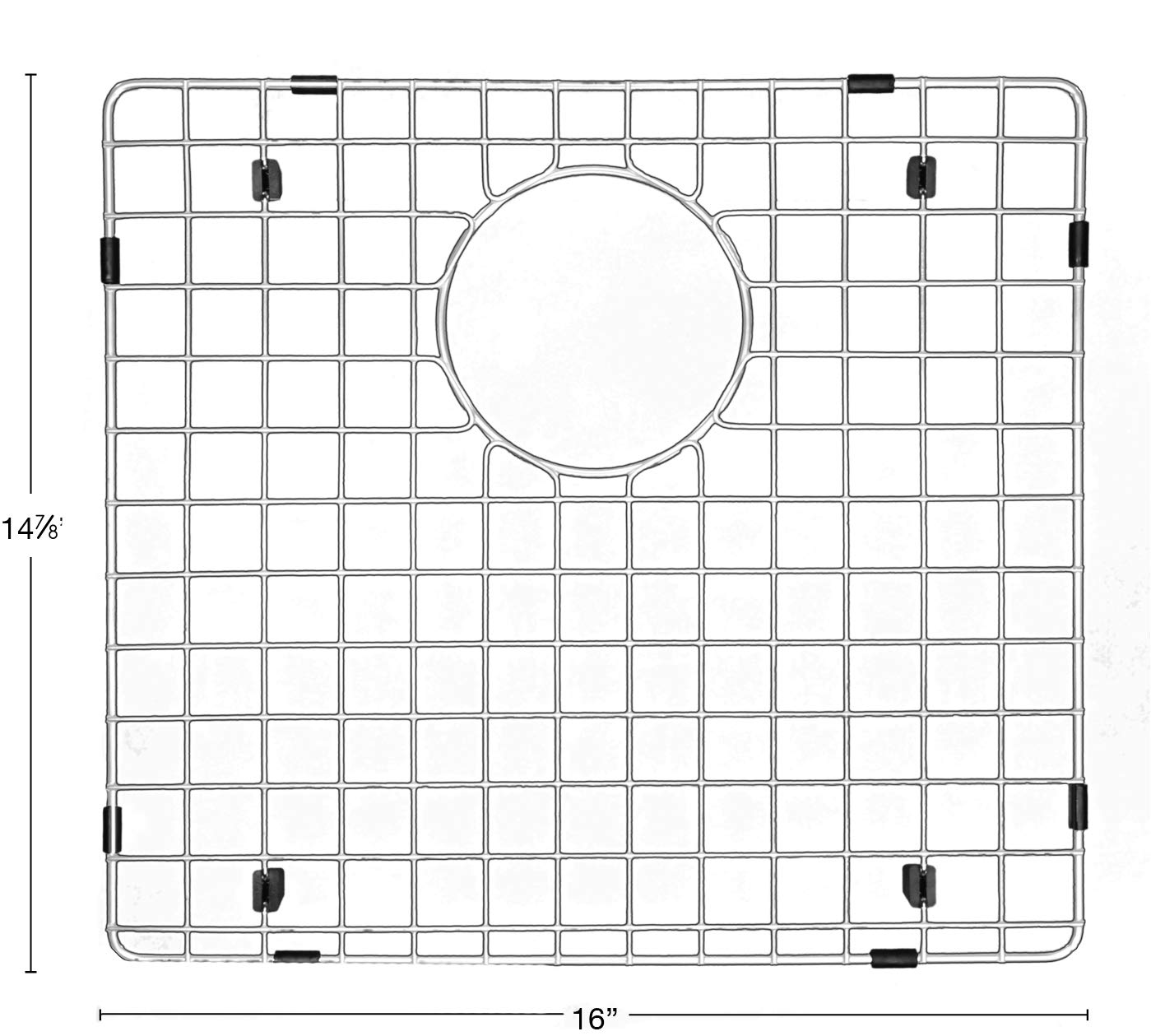Karran GR-6003 Stainless Steel Bottom Grid 16" x 14-7/8" Fits QA-760