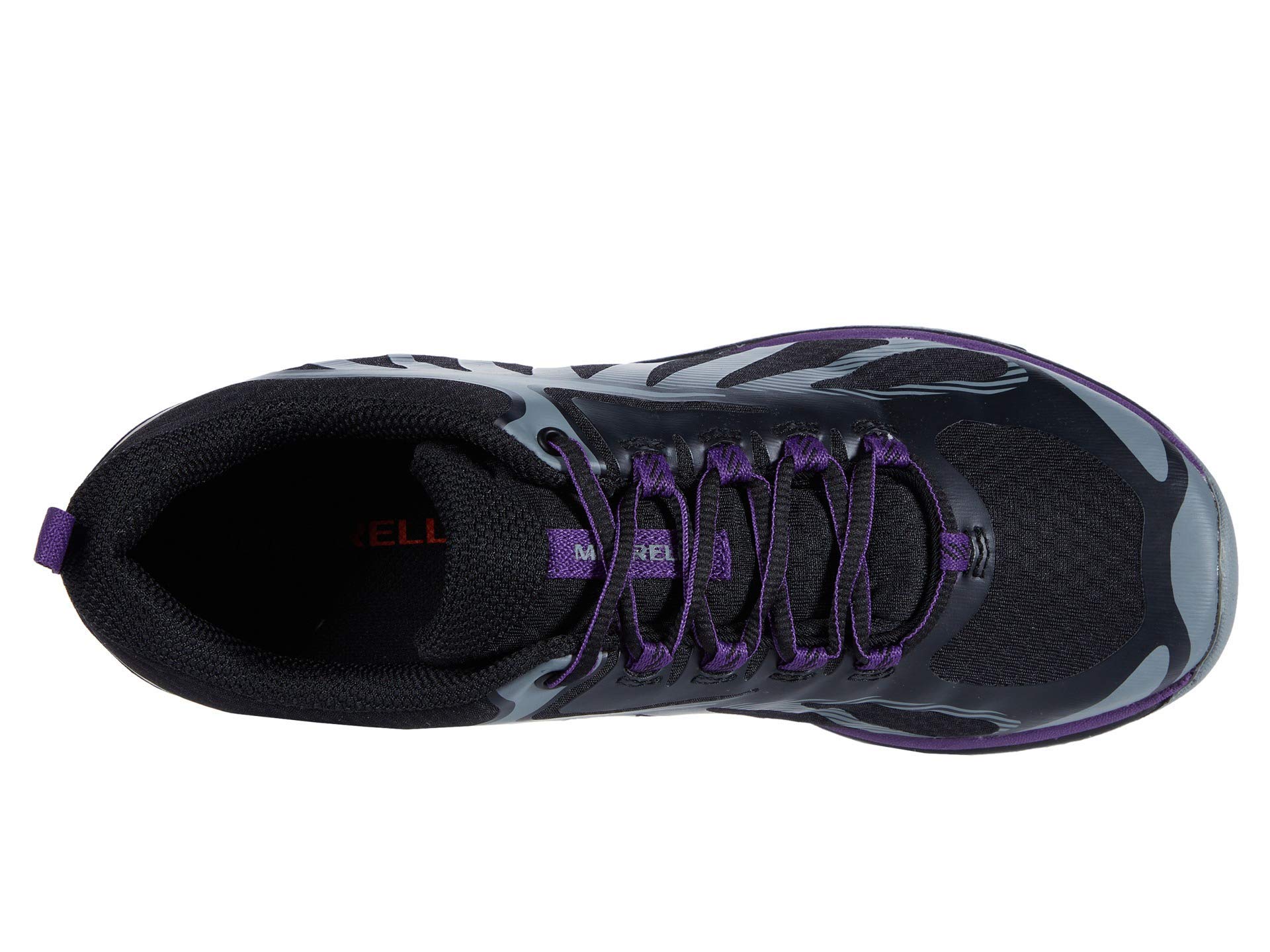 Merrell womens Siren Edge 3 Hiking Shoe, Black/Acai, 9.5 US