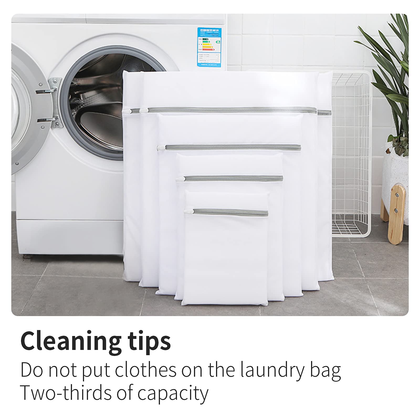Mesh Laundry Bags for Delicates with Non Rust Zipper(10 Pack)-MDSXO White Delicate Laundry Wash Bags, Easy Fit Bra, Sock,Lingerie,Sneaker,Baby Laundry for Washing Machine Travel Storage[1XL/3L/3M/3S]