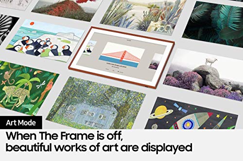 SAMSUNG QN85LS03AAFXZA 85" The Frame UHD HDR QLED 4K Smart TV with an Additional 1 Year Coverage by Epic Protect (2021)