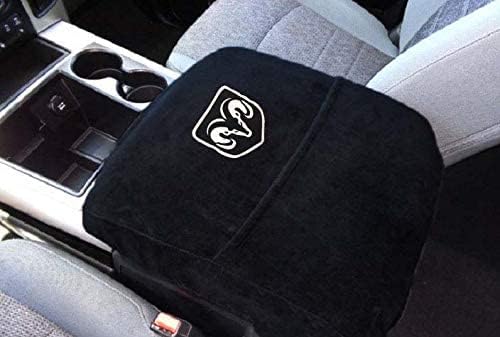 Seat Armour KADGRBSO04-14 Custom Fit Center Console Cover for Select Dodge Ram Models with Bucket Seats - (Black) (Officially Licensed Ram Embroidered Logo)
