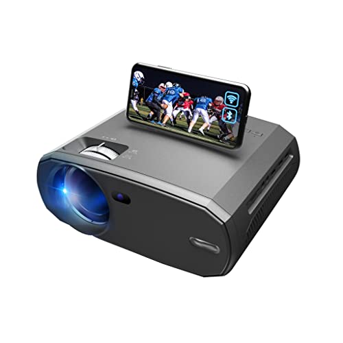 WENLII V50 Portable 5g Projector Mini Smart Real 1080p Full Movie Proyector 200'' Large Screen Led Projectors ( Color : D )