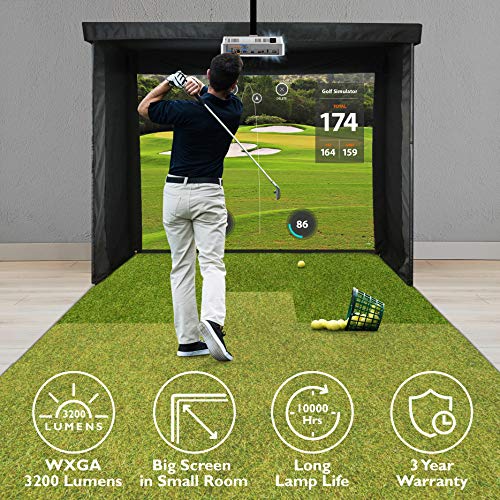 BenQ MW632ST WXGA Short Throw Projector | 3200 Lumens | 3D | 10W Speaker | Keystone | 1.2X Zoom | Golf Simulation