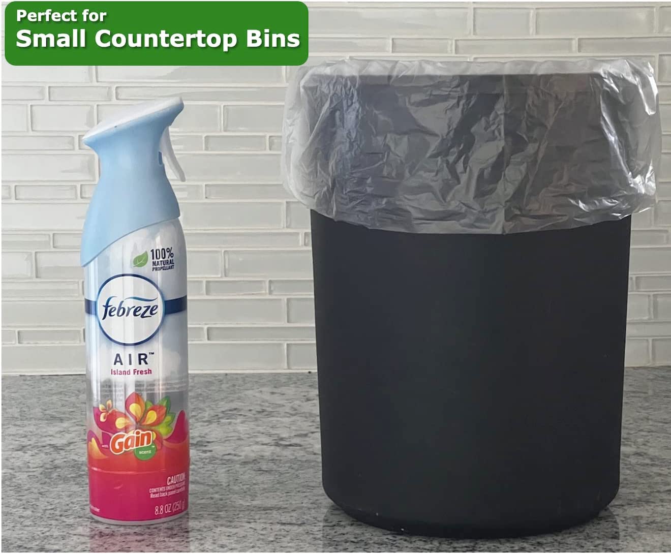 4 Gallon (15 Liter) Trash Bag (400 Count) Small Bathroom 4 Gallon Garbage Bags Clear Plastic Wastebasket Trash Can Liners for Home and Office Bins (400 Count)