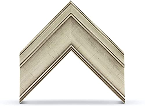 Deco TV Frames - Antique White Smart Frame Compatible ONLY with Samsung The Frame TV (65", Fits 2021-2023 Frame TV)