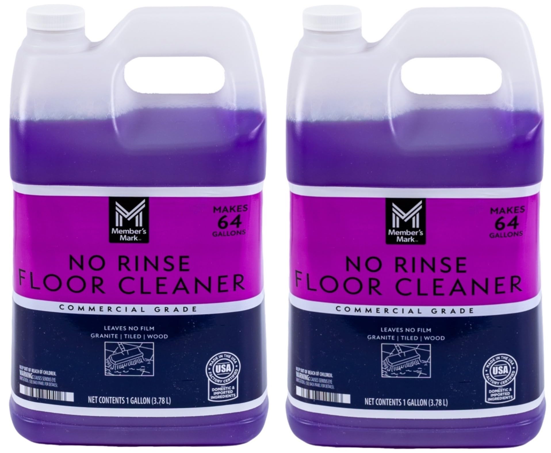 Member's Mark Commercial No-Rinse Floor Cleaner by Ecolab (1 gal.) (2 Pack)