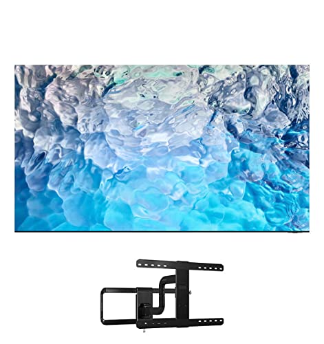 SAMSUNG QN65QN900BFXZA 65" 8K QLED UHD HDR Smart Infinity-Screen TV with a Sanus VLF525-B1 Full-Motion Premium Series Mount for 50"-82" Flat Screen TV's (2022)