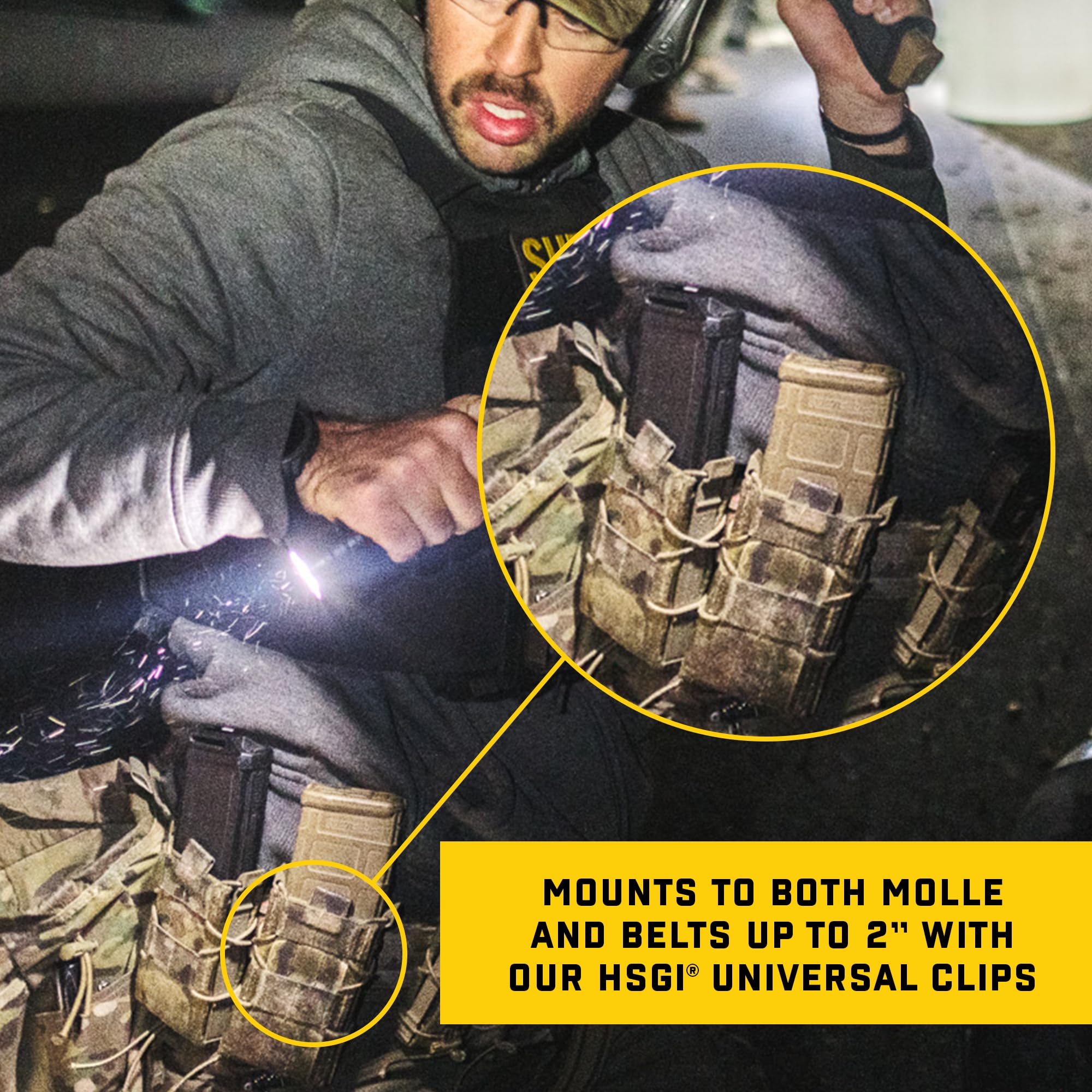 High Speed Gear® - Original Taco® MOLLE Mag Pouch, Police Gear & Military Gear, Tactical Magazine Pouch for Professionals (Multicam)