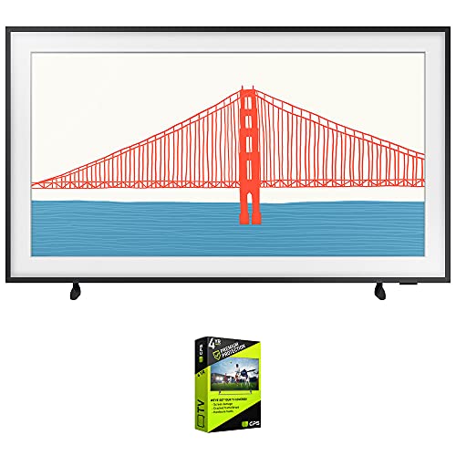 SAMSUNG QN65LS03AA 65 Inch The Frame QLED 4K Smart TV Bundle with Premium 4 YR CPS Enhanced Protection Pack