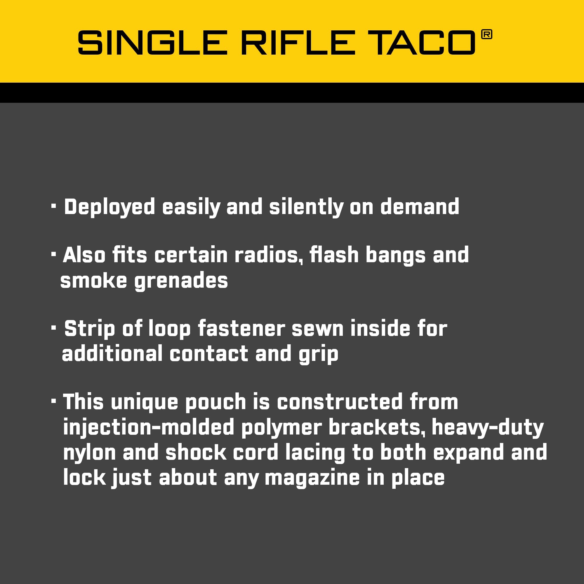 High Speed Gear® - Original Taco® MOLLE Mag Pouch, Police Gear & Military Gear, Tactical Magazine Pouch for Professionals (Multicam)