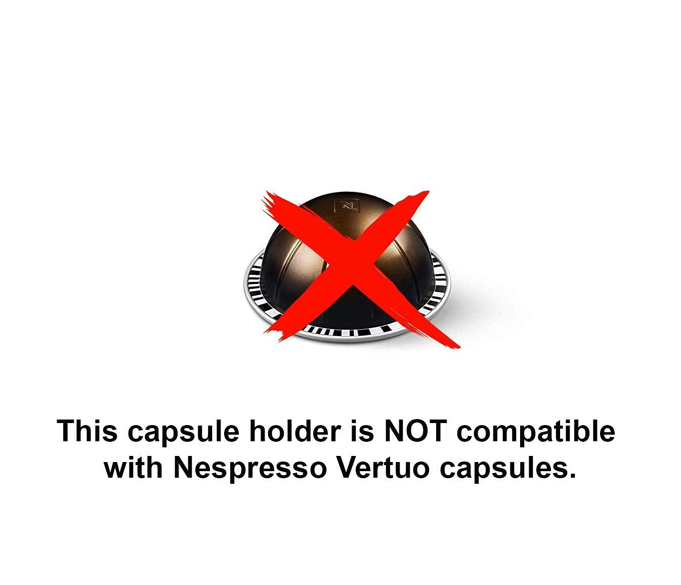 Demi's Home Adhesive Coffee Pod Holder for Nespresso Original Capsules (Measure Before Purchase) - Suitable to be Mounted Inside/Under the Cabinet or on the Wall (Black)