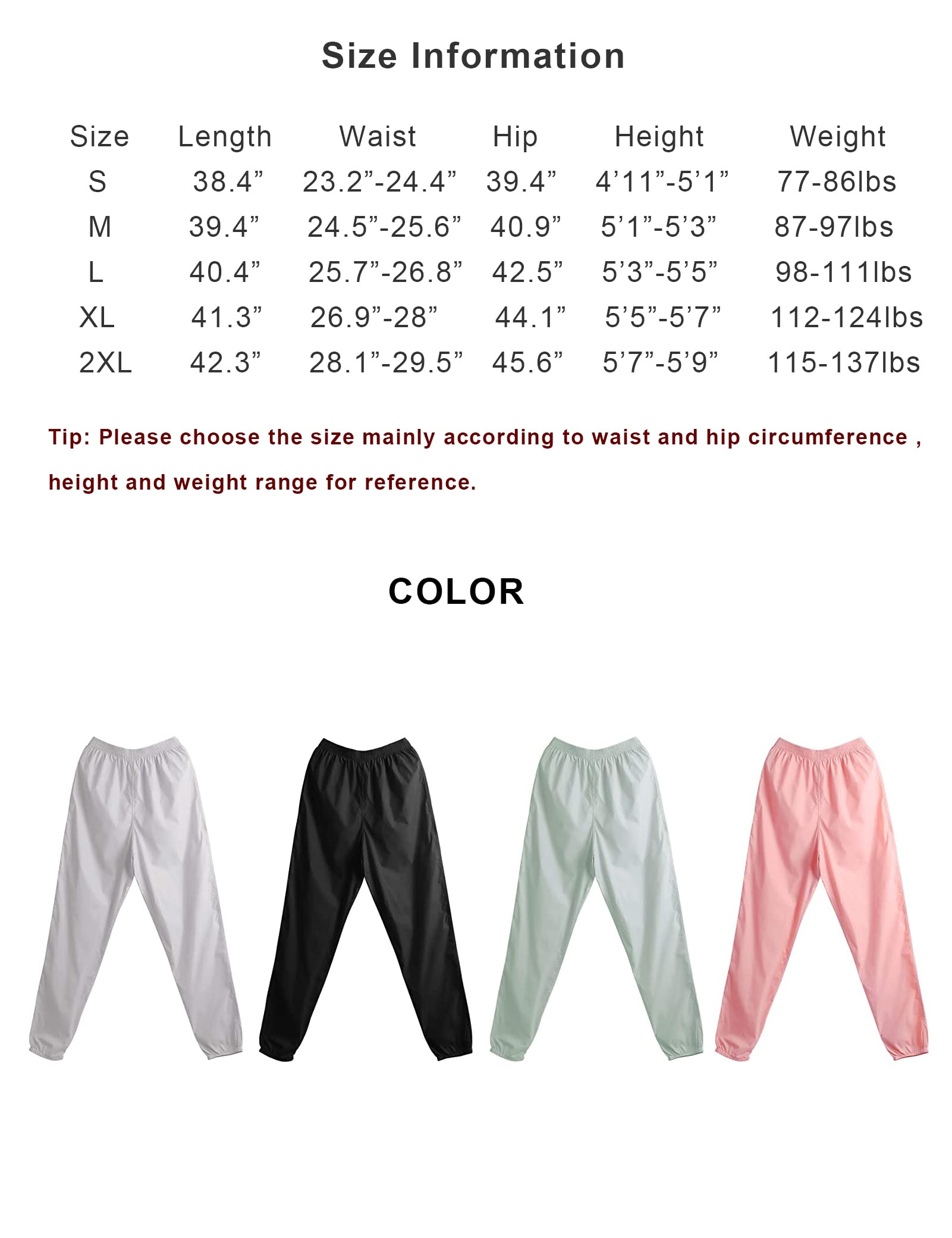 Lovdaswi Ballet Dance Ripstop Pants for Women