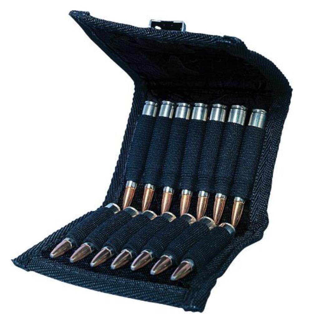 Allen Company Rifle Cartridge Ammo Pouch with Holds 14 Cartridges, Black.