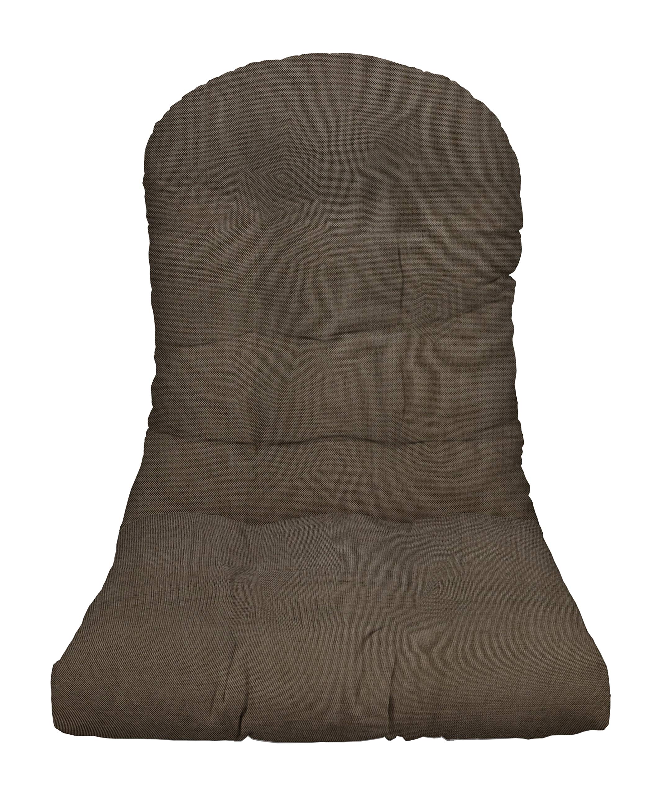 RSH Decor: Tufted Adirondack Chair Cushion | 42.5ā x 21ā | All-Weather Spun Fabric | Water and Fade-Resistant | Outdoor Cushion for Patio Furniture | Catalina Stone