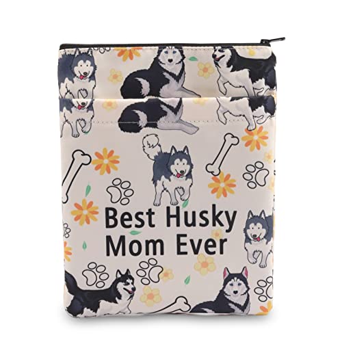 Husky Book Sleeve Husky Mom Gift Husky Dog Book Protector Best Husky Mom Ever Book Cover Husky Owner Gift