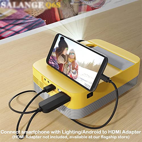 WENLII Q6S Video Projector for Movie Home Cinema Full 1080P Supported Airplay Android 10 TV Box Optional Movie Beamer ( Color : D )