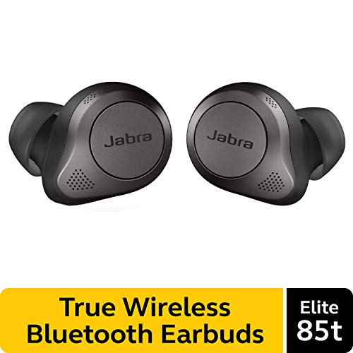 Jabra Elite 85t True Wireless Bluetooth Earbuds, Titanium Black β Advanced Noise-Cancelling Earbuds with Charging Case for Calls & Music β Wireless Earbuds with Superior Sound & Premium Comfort