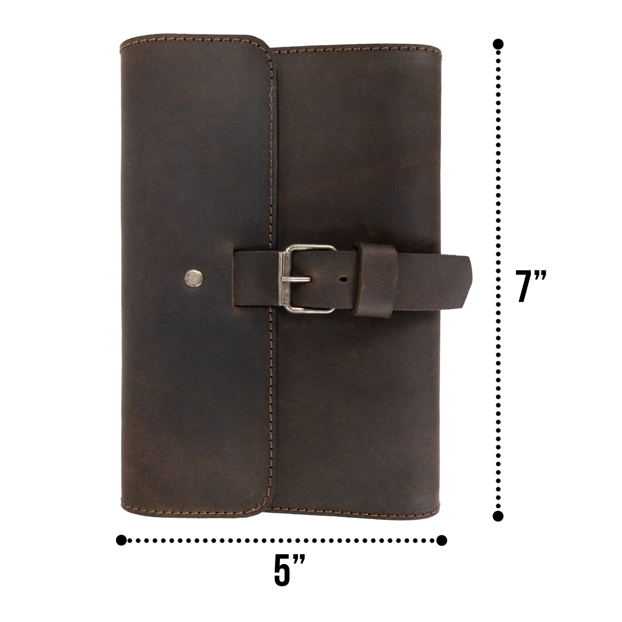 Hide & Drink, Large Fishing Lure Case for Hooks, Squid Jig Organizer - Handmade from Full Grain Leather - Bourbon Brown