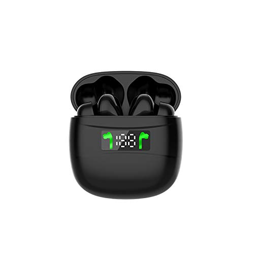 Gvoice J3 Pro TWS Smart Noise Cancelling 6D Stereo Earphone LED Digital Display Bluetooths 5.2 Wireless Earbuds (Black)