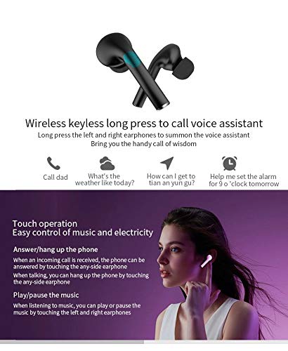 Gvoice J3 Pro TWS Smart Noise Cancelling 6D Stereo Earphone LED Digital Display Bluetooths 5.2 Wireless Earbuds (Black)