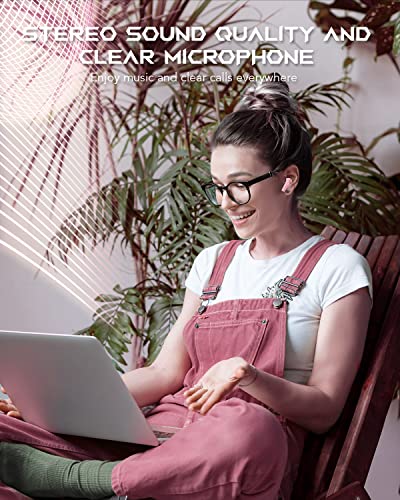 Black Shark Bluetooth Earbuds Wireless Earbuds with Emoji LED Light, Gaming Earbuds with 45ms Ultra Low Latency, Bluetooth 5.1, Music and Gaming Dual Modes, 24H Playtime, IPX5 Waterproof- Pink