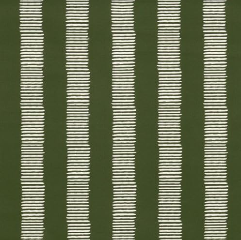 RSH DECOR Indoor Outdoor Single Tufted Adirondack Chair Seat Cushion, (Dash Tropical Green Stripe),42.5'' x 21''