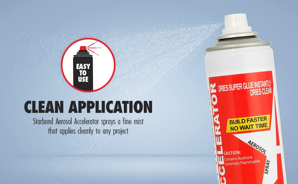 Starbond 2 oz. Thick CA Glue with 6 oz. Aerosol Activator Bundle (Premium Cyanoacrylate Super Glue) for Mitre Joint Bonding, Woodworking, Carpentry, Archery Fletching