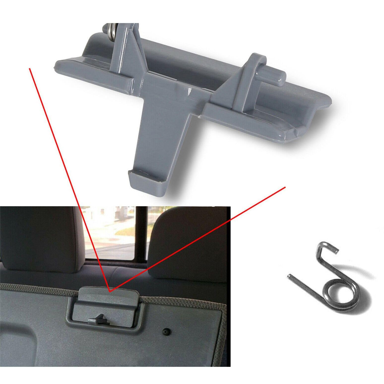 Onthcexy 2 Pack Gray Center Console Jump Seat Lid Latch Plastic BL34-18672A66 BL3418672A66-026 2PGCCJSLLFFFF2