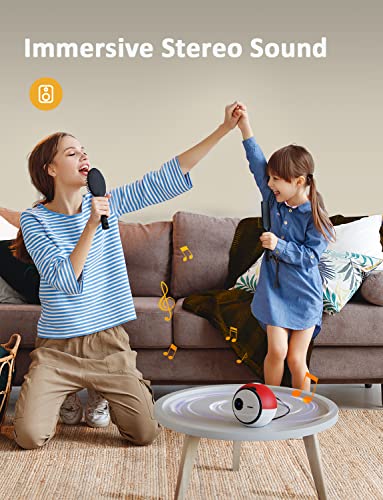 NexiGo Mini Portable Projector, for Cartoon, Kids Gift, 80 ANSI Lumen, Movie Projector, Native 720P Compatible with Full HD 1080P, up to 4K, HDMI, USB Interfaces (Garnet)