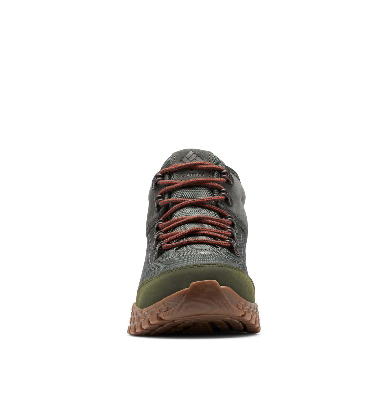 Columbia Men's Fairbanks Mid Hiking Shoe, Gravel/Dark Moss, 10.5