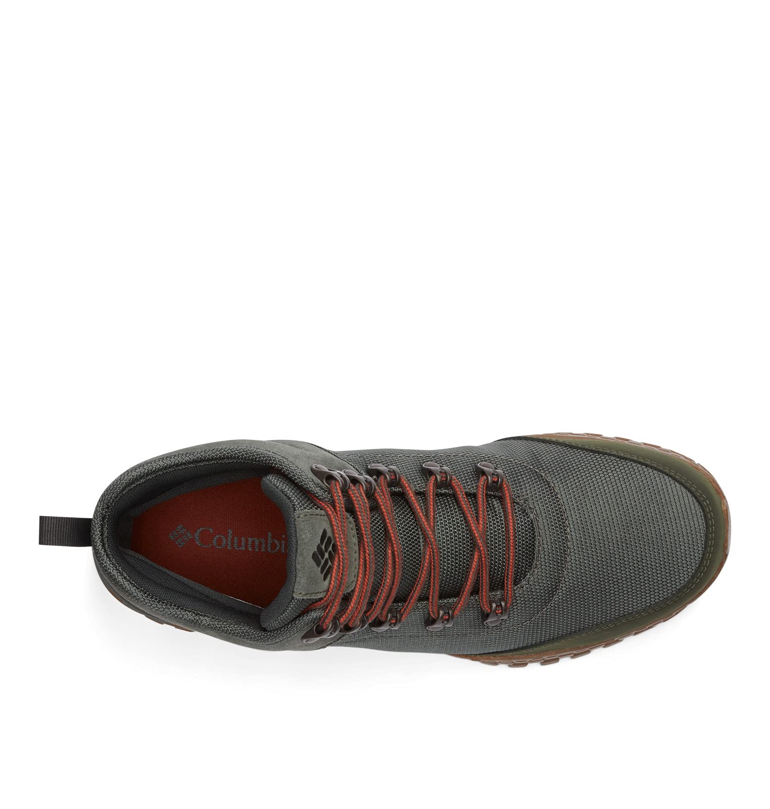 Columbia Men's Fairbanks Mid Hiking Shoe, Gravel/Dark Moss, 10.5