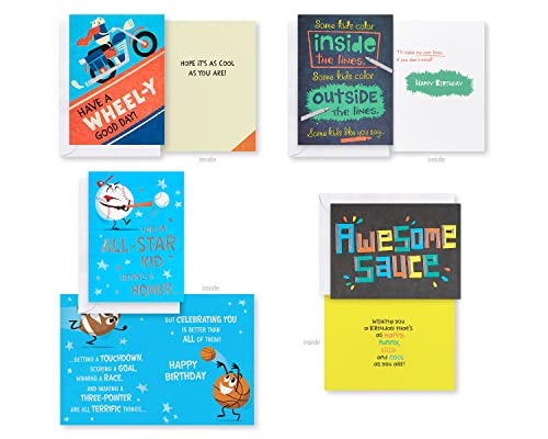 American Greetings Deluxe Kids Birthday Card Assortment, Bright and Cheerful Designs (40-Count)