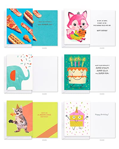 American Greetings Deluxe Kids Birthday Card Assortment, Bright and Cheerful Designs (40-Count)