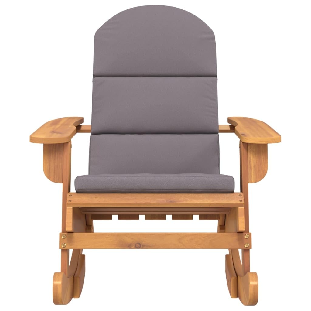 DYRJDJWIDHW Adirondack Rocking Chair Outside bar stools,Outdoor Chairs,Patio Set,Outdoor Chairs Set of 2,Outdoor Patio,Outdoor bar stools,with Cushions Solid Wood Acacia