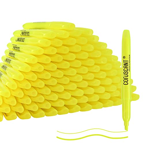 highlighters 80 pack, yellow highlighter,Chisel Tip Highlighter Pens, Non-toxic Odorless Quick-drying Markers for Multipurpose, Fade resistant, for classrooms and offices,A good gift for children
