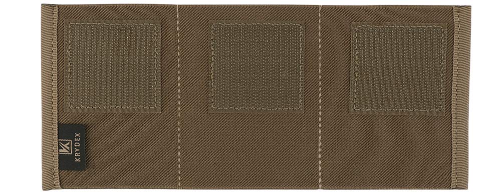KRYDEX Triple 5.56 Magazine Holder Elastic Mag Holder with Hook Fasteners for MK3 and MK4 Chest Rig (Coyote Brown)