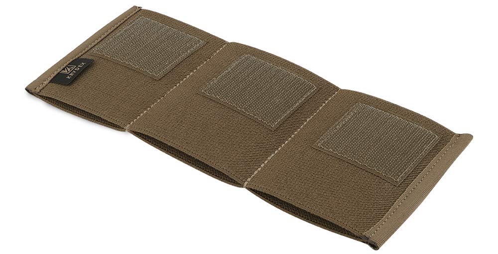 KRYDEX Triple 5.56 Magazine Holder Elastic Mag Holder with Hook Fasteners for MK3 and MK4 Chest Rig (Coyote Brown)