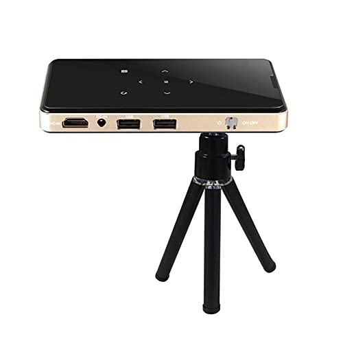 MUMUJJ Mini Portable Projector, Ultra HD 4K Full Color LED LCD Video Projector TV Movie, Outdoor Entertainment with HDMI USB AV Interfaces and Remote Control