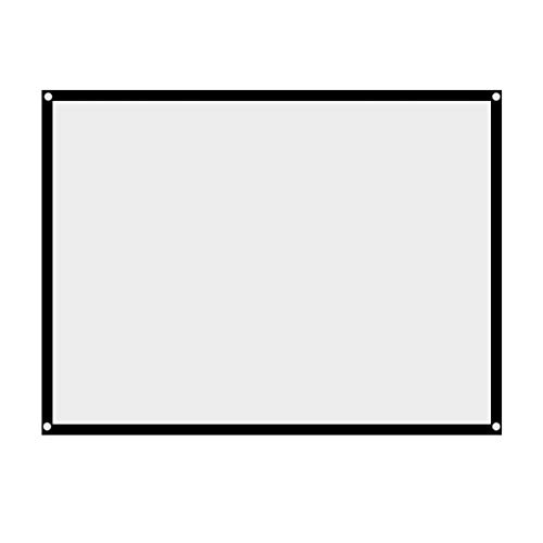 Velaurs Projection Screen, Projector Curtain Non-Crease for Open-air Cinema(60 inches)