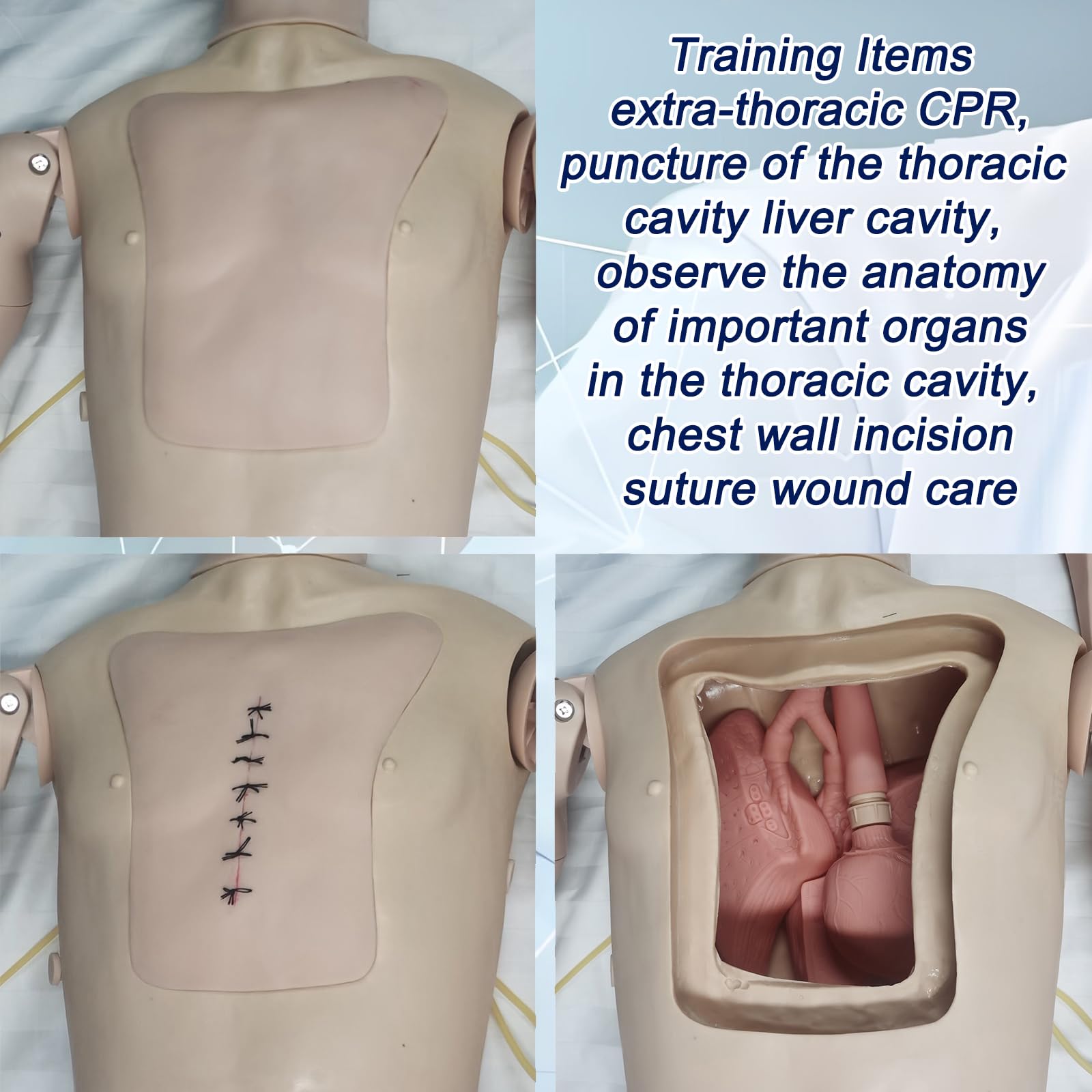 MZBZYU 5.7ft Life Size Patient Care Manikin Training CPR Simulator Basic Geri Nursing Skills Geriatric Human Model Mannequin Full Body for Students Education Teaching Medical Training Skills