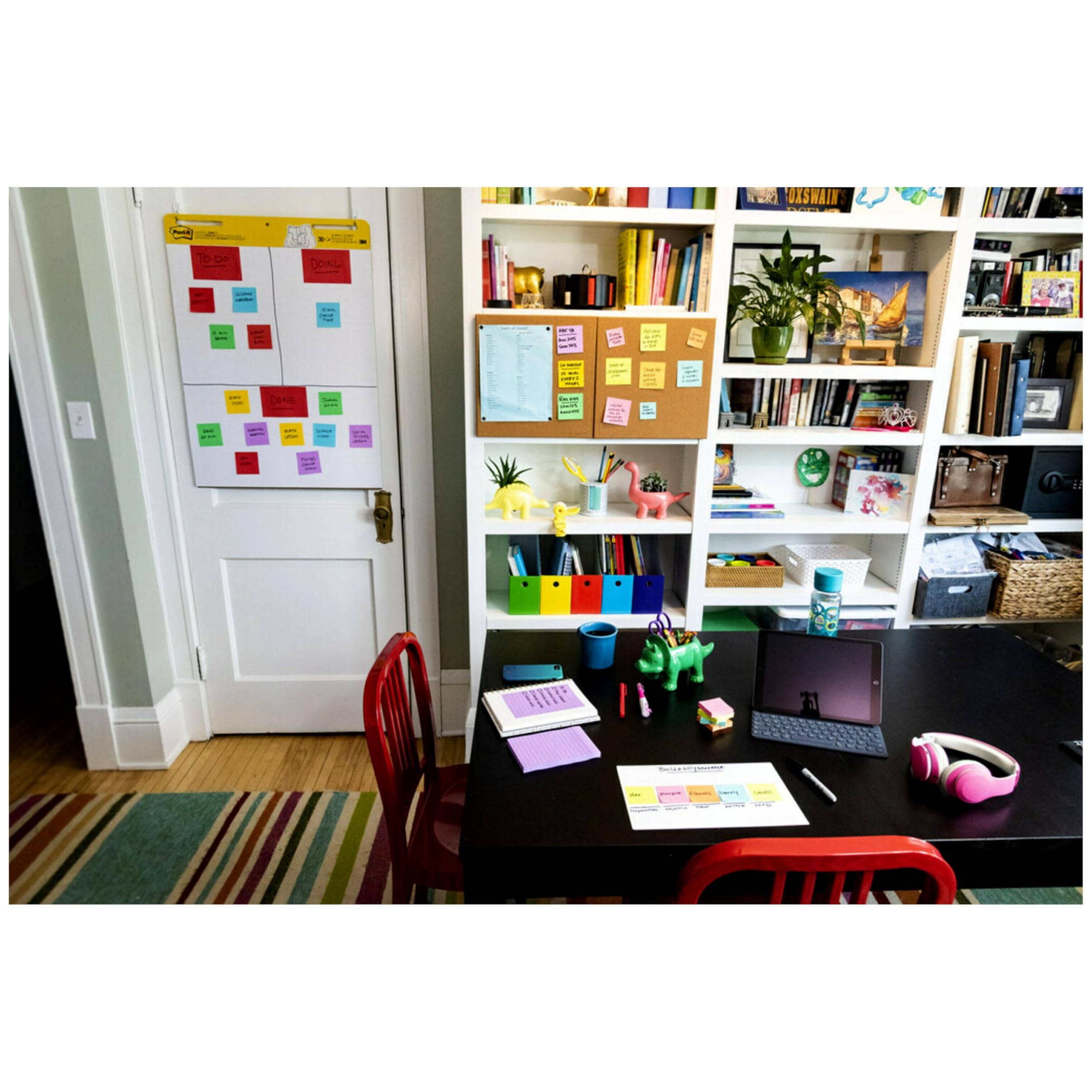 Post-it Super Sticky Easel Pad, 25 x 30 Inches, 30 Sheets/Pad, 2 Pads (560), Large White Grid Premium Self Stick Flip Chart Paper, Super Sticking Power