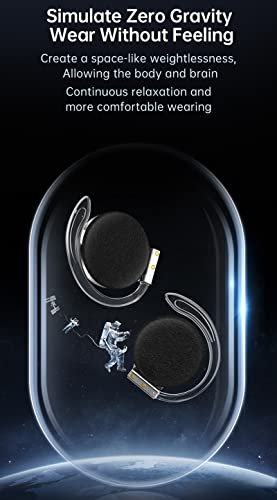True Wireless Earbuds, Over-Ear Bluetooth 5.2 Earphones with Microphones,Deep Bass, IPX5 Waterproof HiFi Stereo Headsets Sport Ear Hook LED Display Wireless Ear Buds for Gym,Running,Workout (White)