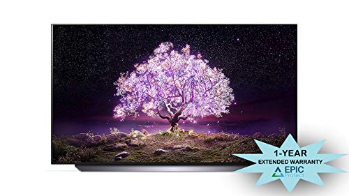 LG OLED65C1PUB 65" 4K Ultra High Definition OLED Smart C1 Series TV with an Additional 1 Year Coverage by Epic Protect (2021)