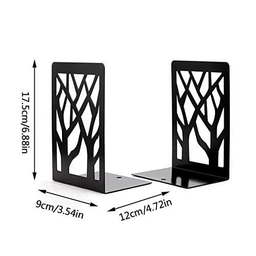 2pcs Metal Bookend Bracket Universal Hollow Forest Animal Shaped Book Office Shelf Book Support Stop Holder Stand Book