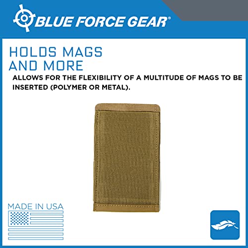 Blue Force Gear MOLLE Mag Pouches, Single Magazine Pouch, Airsoft Magazines Small Pouches - 3.5 x 5.5 x .13 Inches (Ranger Green)