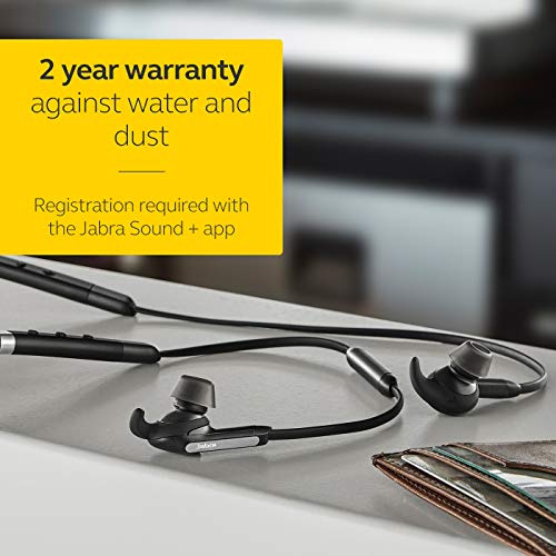 Jabra Elite 65e Alexa Enabled Wireless Stereo Neckband with In-Ear Noise Cancellation β Titanium Black